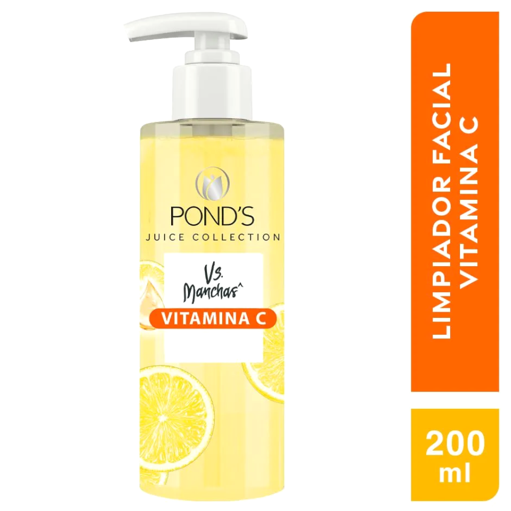 Gel Limpiador Facial Ponds Vs Manchas Vitamina C 200Ml | SuperBooM